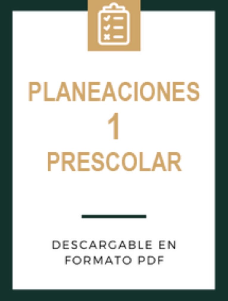 Planeaciones de primero de Preescolar 2025 📚 (Descargar PDF) Planeaciones de primero de Preescolar 2025 📚 (Descargar PDF)